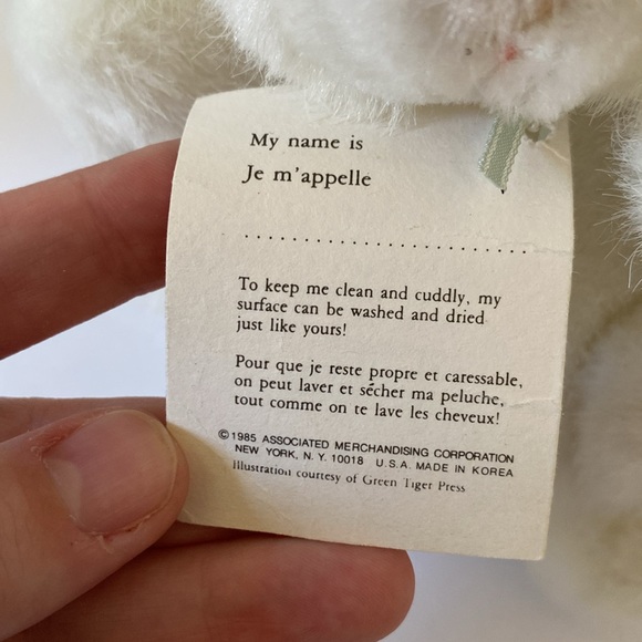 Best Friends | Toys | Vintage Made In Korea Easter Bunny Plush With Tag ...